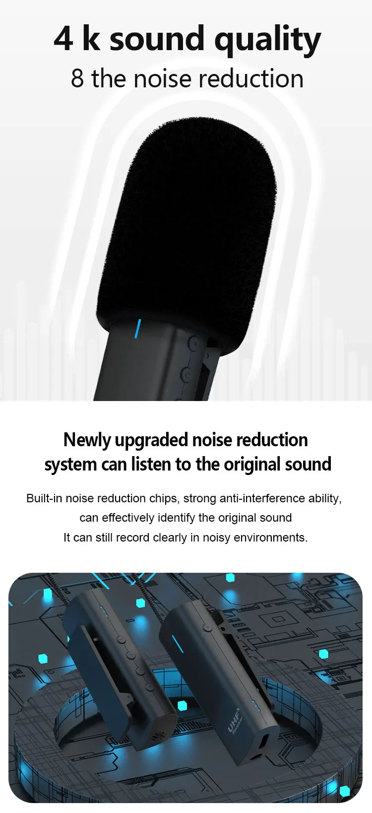 Original Sound Light Small Mic Mobile Phone Camera Wireless Recording ...