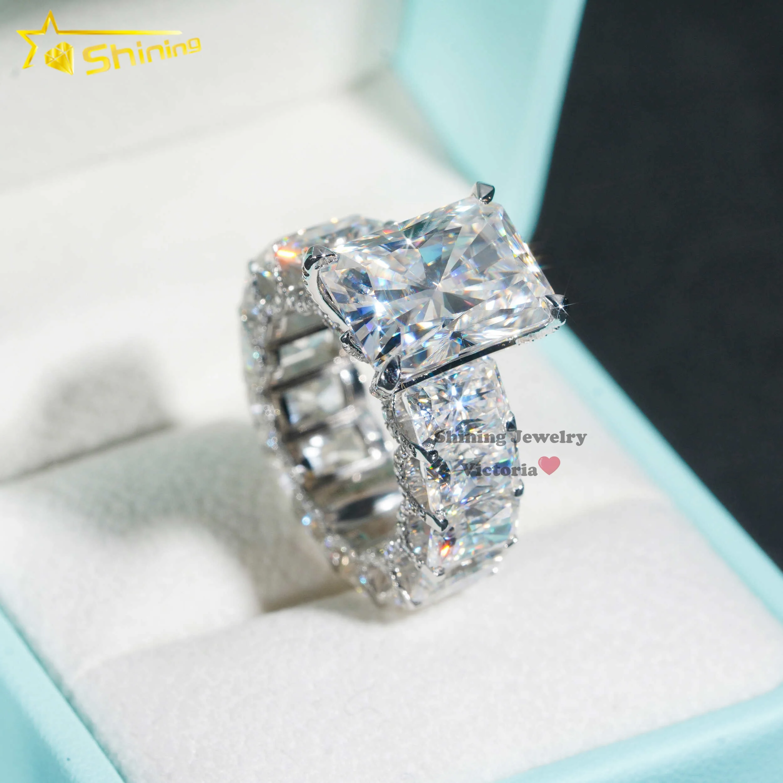 Fine jewelry custom gold engagement ring 10K 14k 18K real gold lab ...
