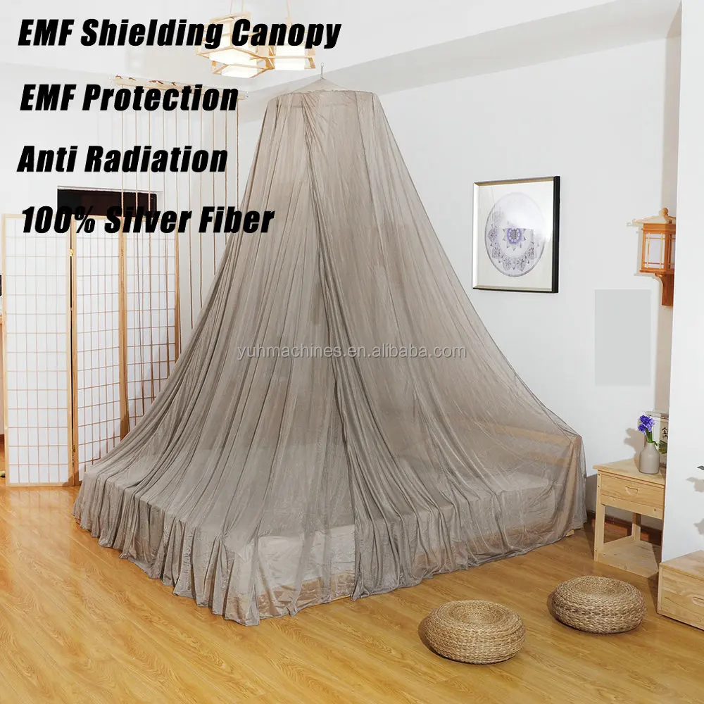 EMF Faraday Bed Canopy RFID Shielding - Single-Door Mosquito Net