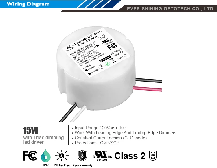Mini 15W LED Driver - Constant Current & Triac Dimmable