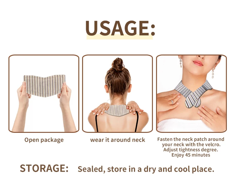 Wearable Heating Pad Heat Therapy Patches for Neck Heat Wraps for Neck ...