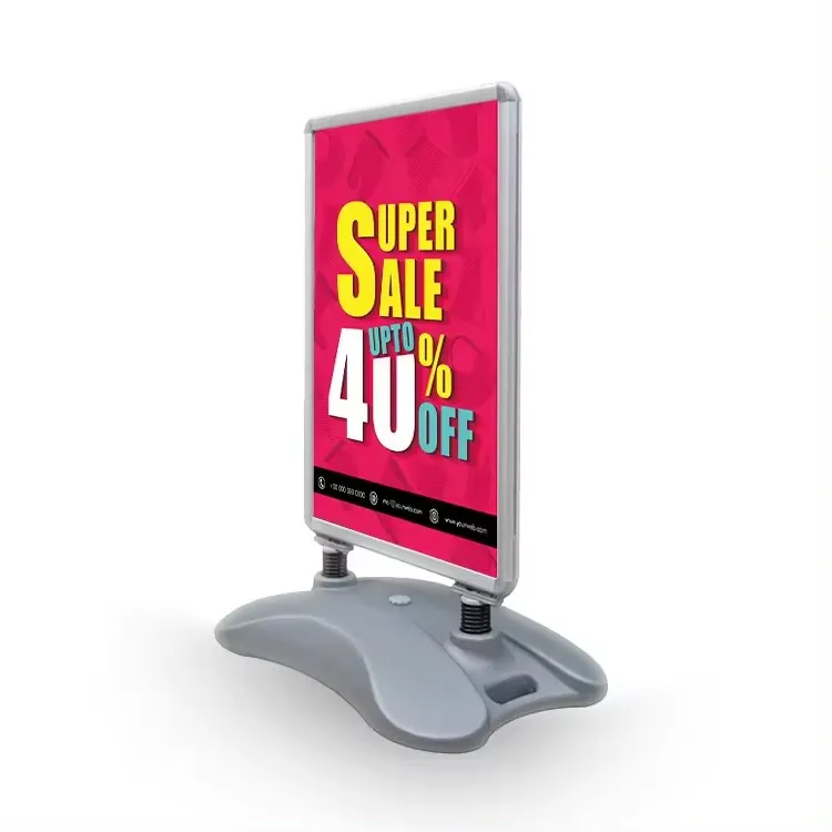 Water-filled Base Pavement Display Aluminum A0 Size a Board Wholesales ...