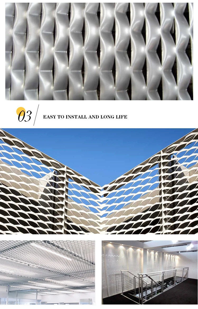 Decorative Expanded Metal Mesh for Wall Cladding & More