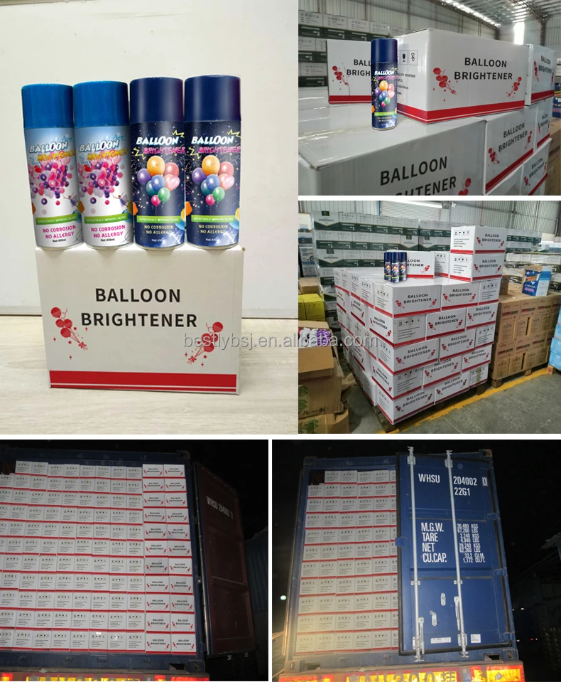 Balloons Brightener Spray - Shine Spray for Latex Balloons