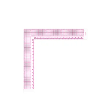 90 Degrees Angle L Shape Perspex Tailor Cutting Cloth Tool Curve Ruler ...