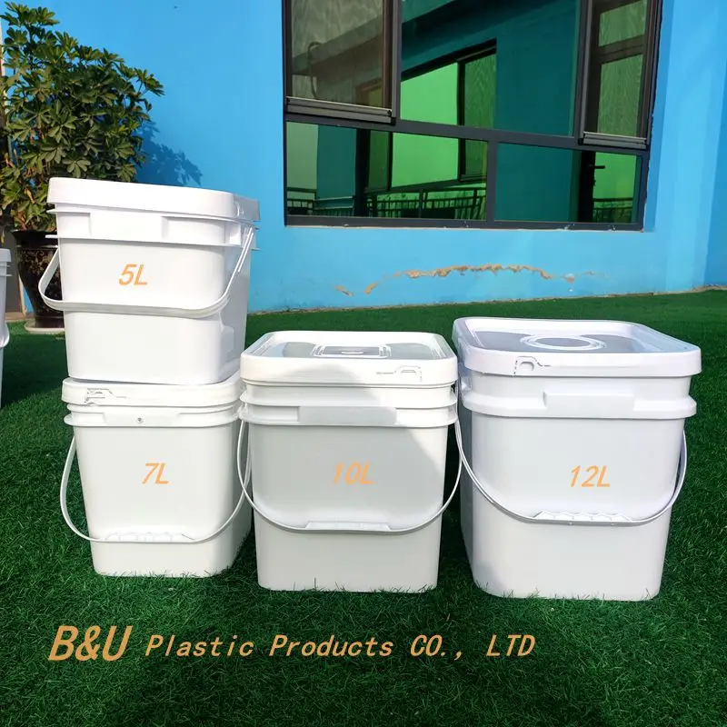 Ice Cream Container 5l7l8l10l12lsquare Plastic Bucket,Manufacturer ...
