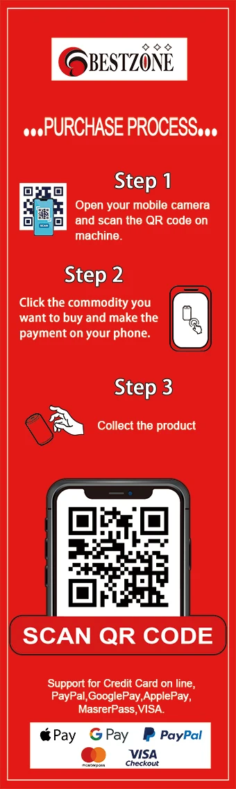 Mini Hotel Vending Machine - Convenient QR Code Payment