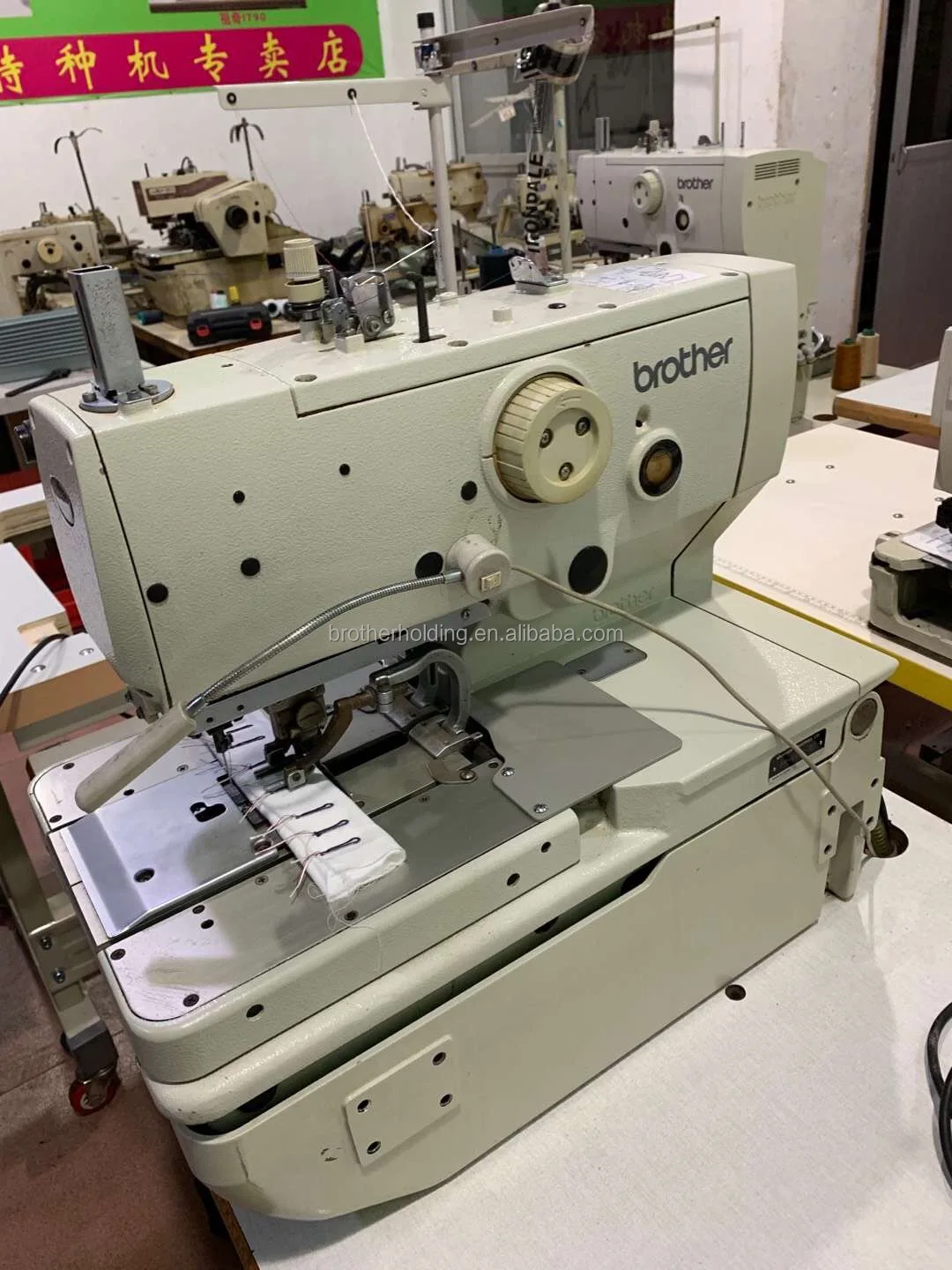 Used Brother Rh-9820 Electronic Eyelet Button Hole Sewing Machines With ...