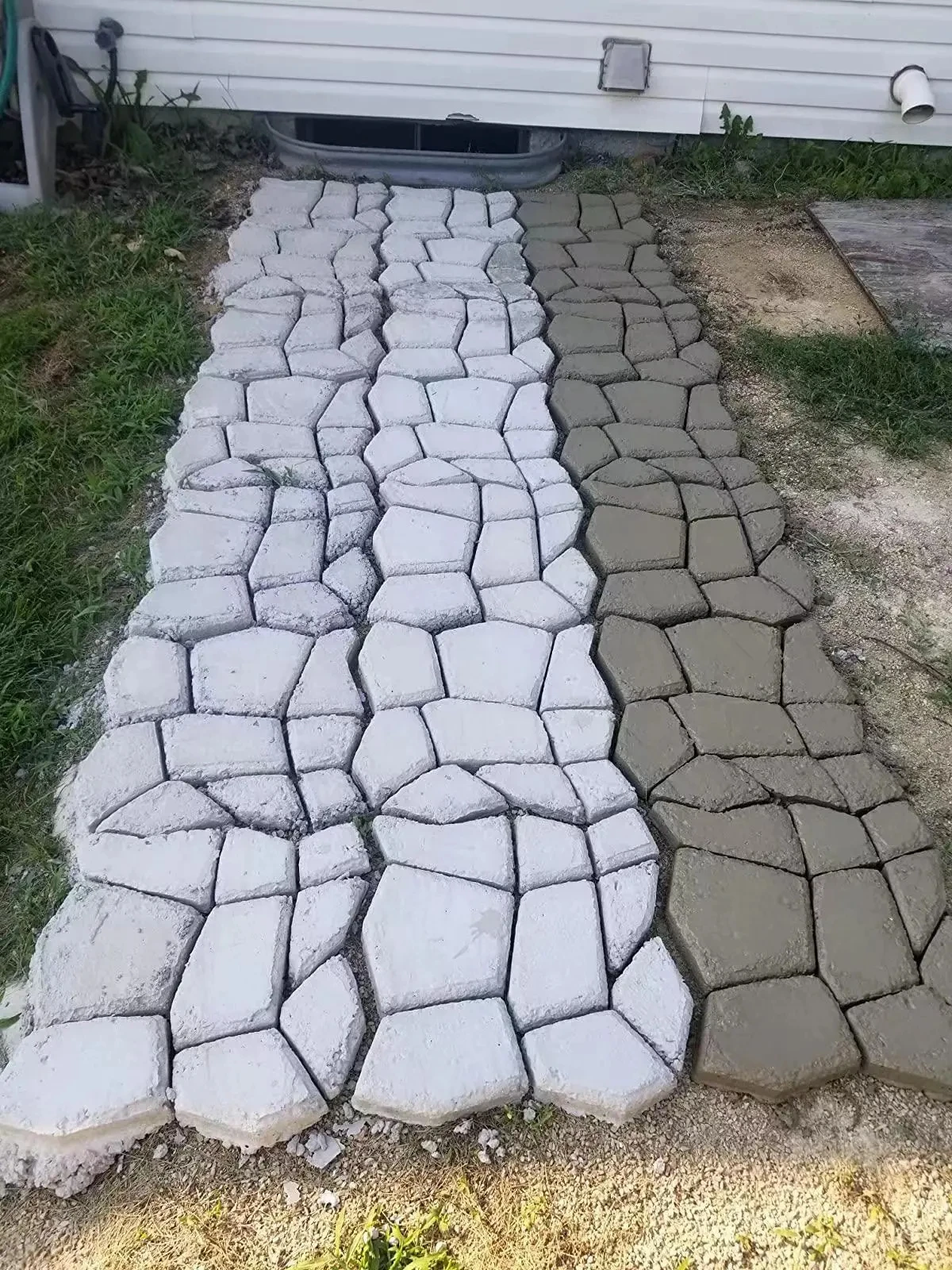 Easy DIY Concrete Precast Pavement Floor Tile Pave Molds for Outdoor ...