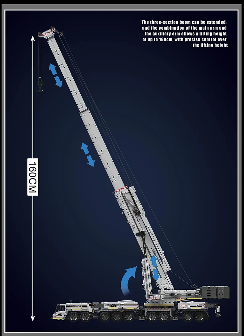 Mould King 17007 17008 Technical Car Toys Motorized Ltm 11200 Rc Crane ...