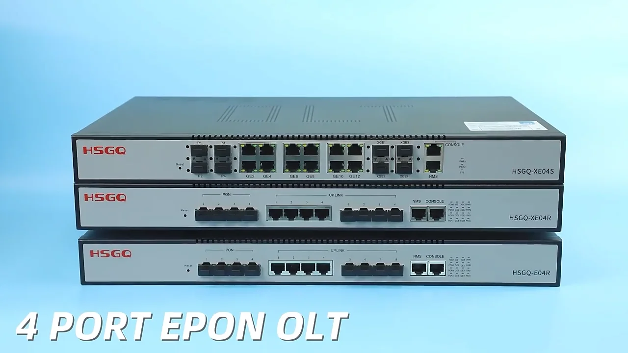 Hsgq-xe04r Mini Epon Olt Ftth Fttx Network 4 Port Epo Ont Gpon Price ...
