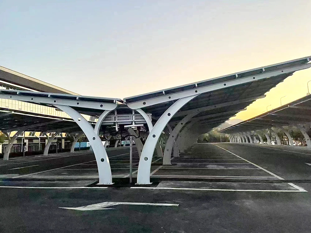 Waterproof Carport Solar Mounting Structures Pv Frame Customized Design ...