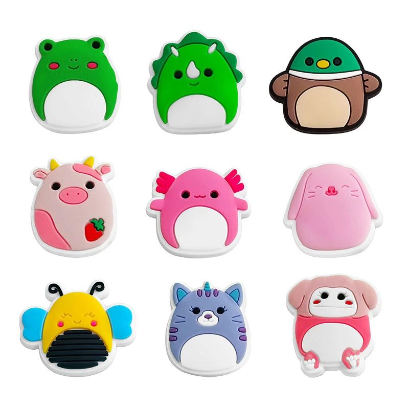 New Arrival Designer Anime Cartoon Squishmallow Bob Croc Charms Squid ...