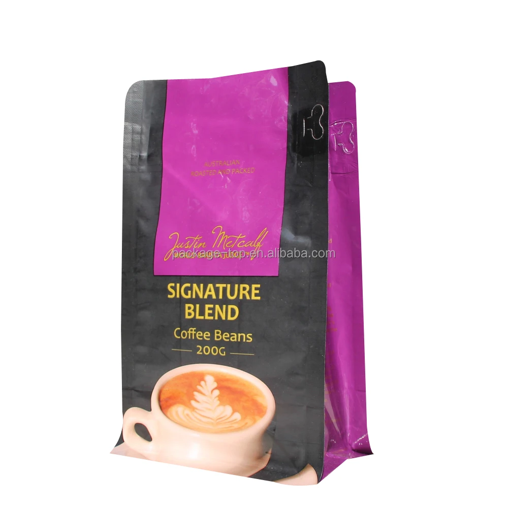 100g Zipper Stand up Coffee Bag - Moisture Proof & Gravure Printing