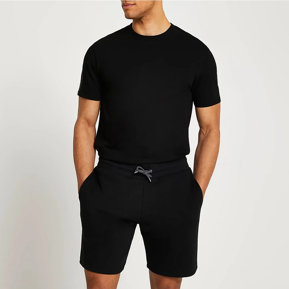 Wholesale Custom Plain Crew Neck Clothes for T-Shirt Set