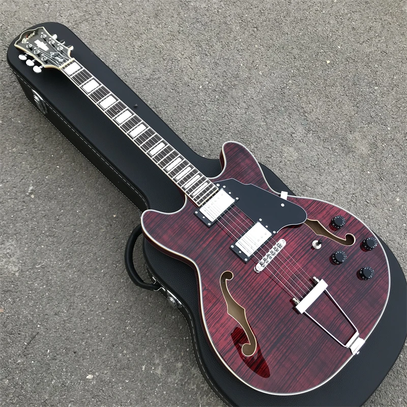 F Hole Electric Guitar - Jazz Guitars with Custom Logo