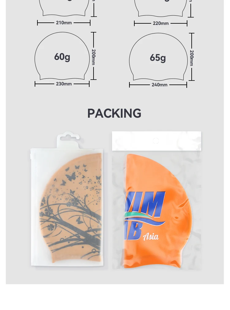 Competition Swimming Hats Silicone Caps for Swimming Pool High ...