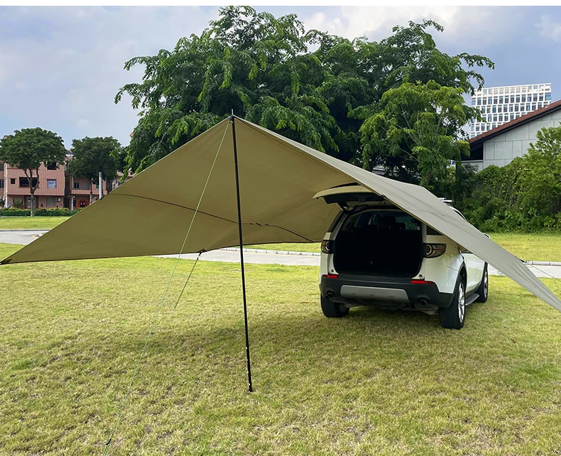 Portable Tailgate Car Awning Waterproof Rain Fly Tent For Camping Suv ...