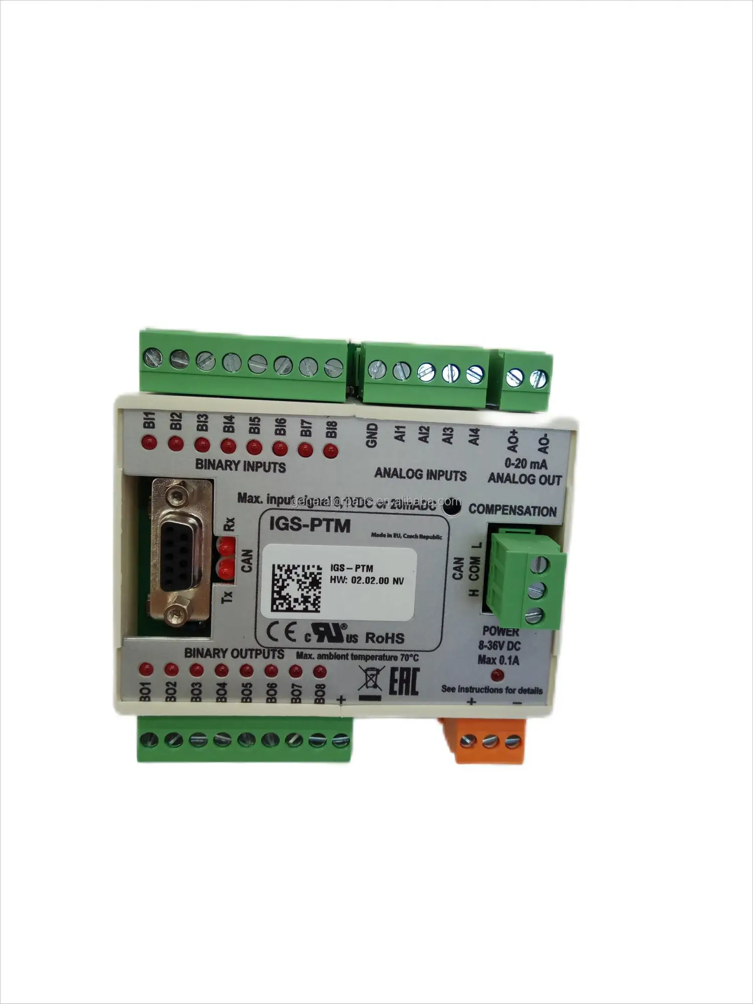 IGS-PTM Analogue/binary Input/output Module - Reliable Performance