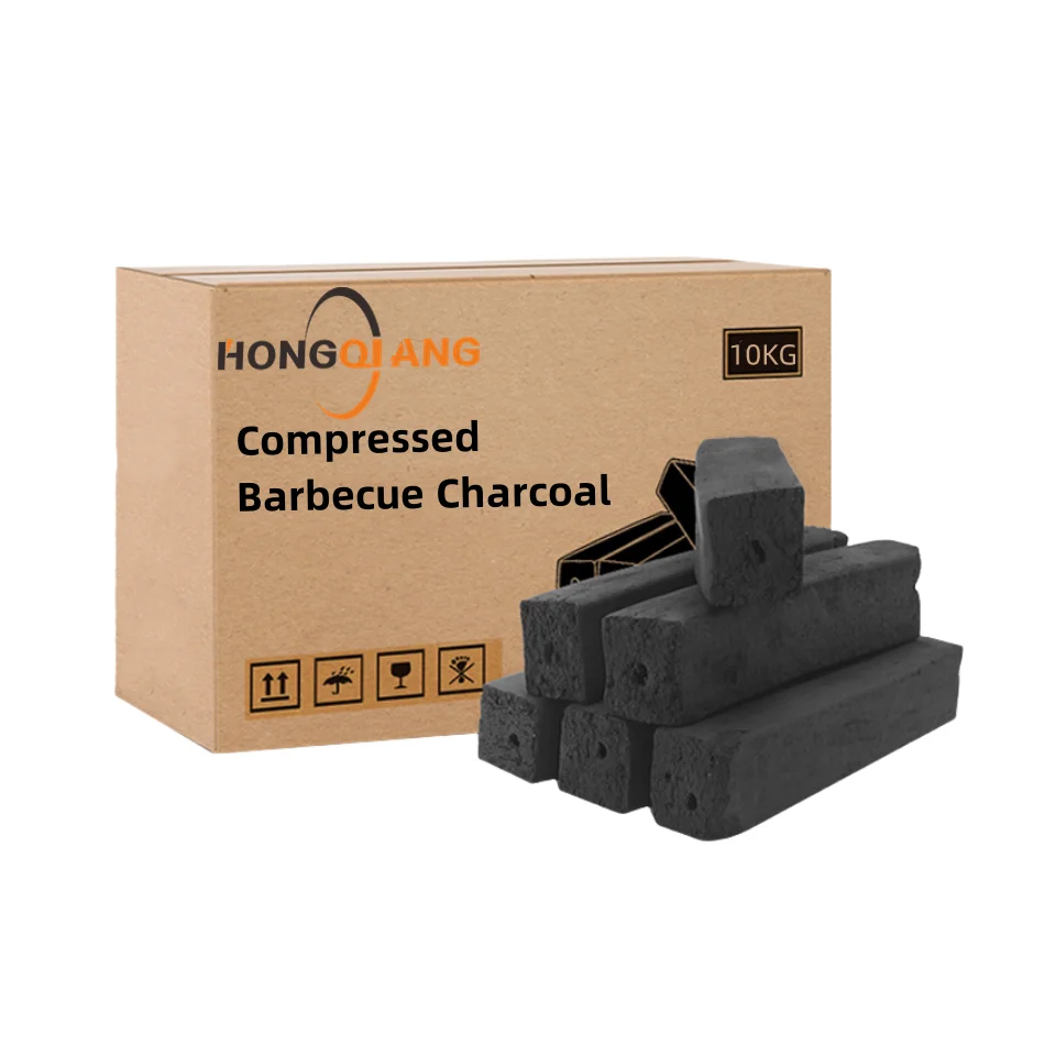 Hongqiang Barbecue Charcoal Bamboo Powder Raw Material Factory Coal Eco-friendly High Value ...