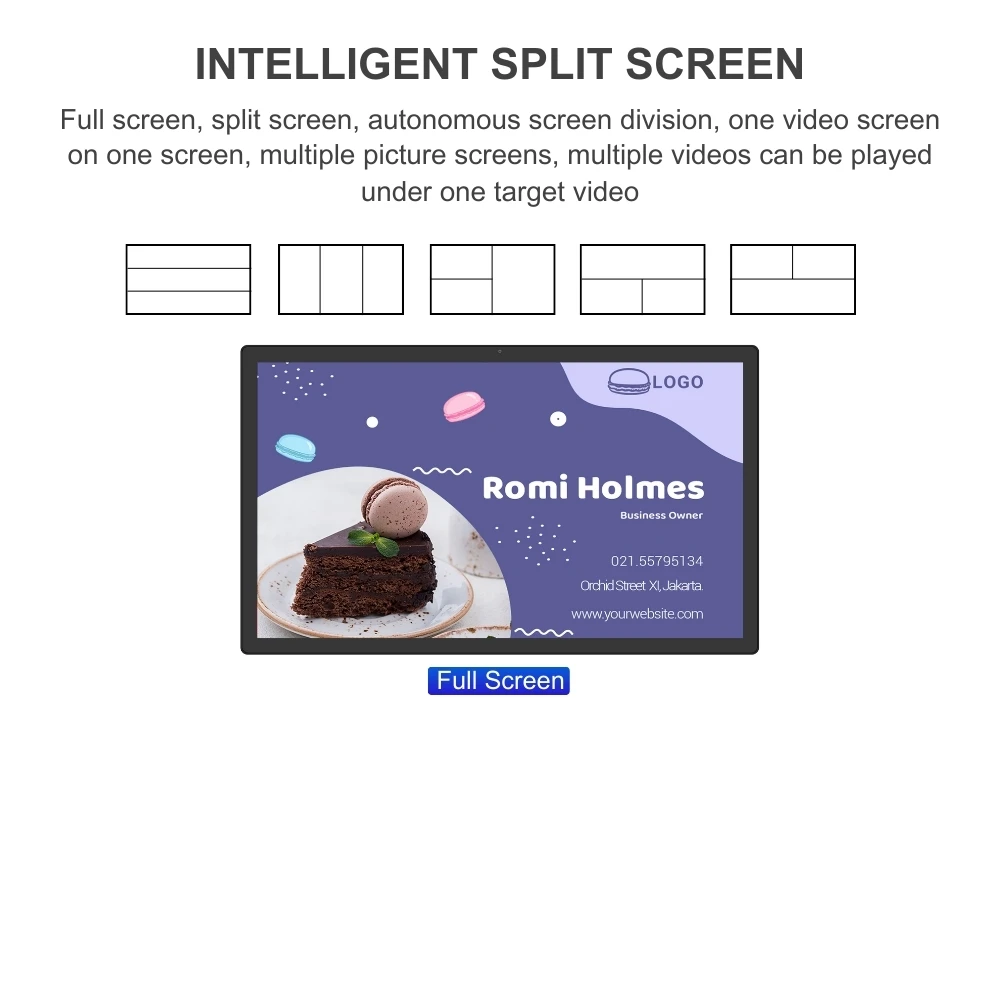 Restaurant Ceiling Mount Advertising Tablet PC Touch Screen