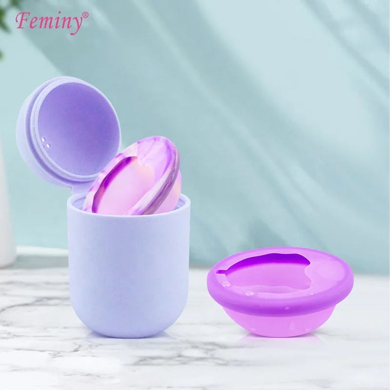 Silicone Menstrual Disc Cleaning Container Menstrual Disc Storage Case ...