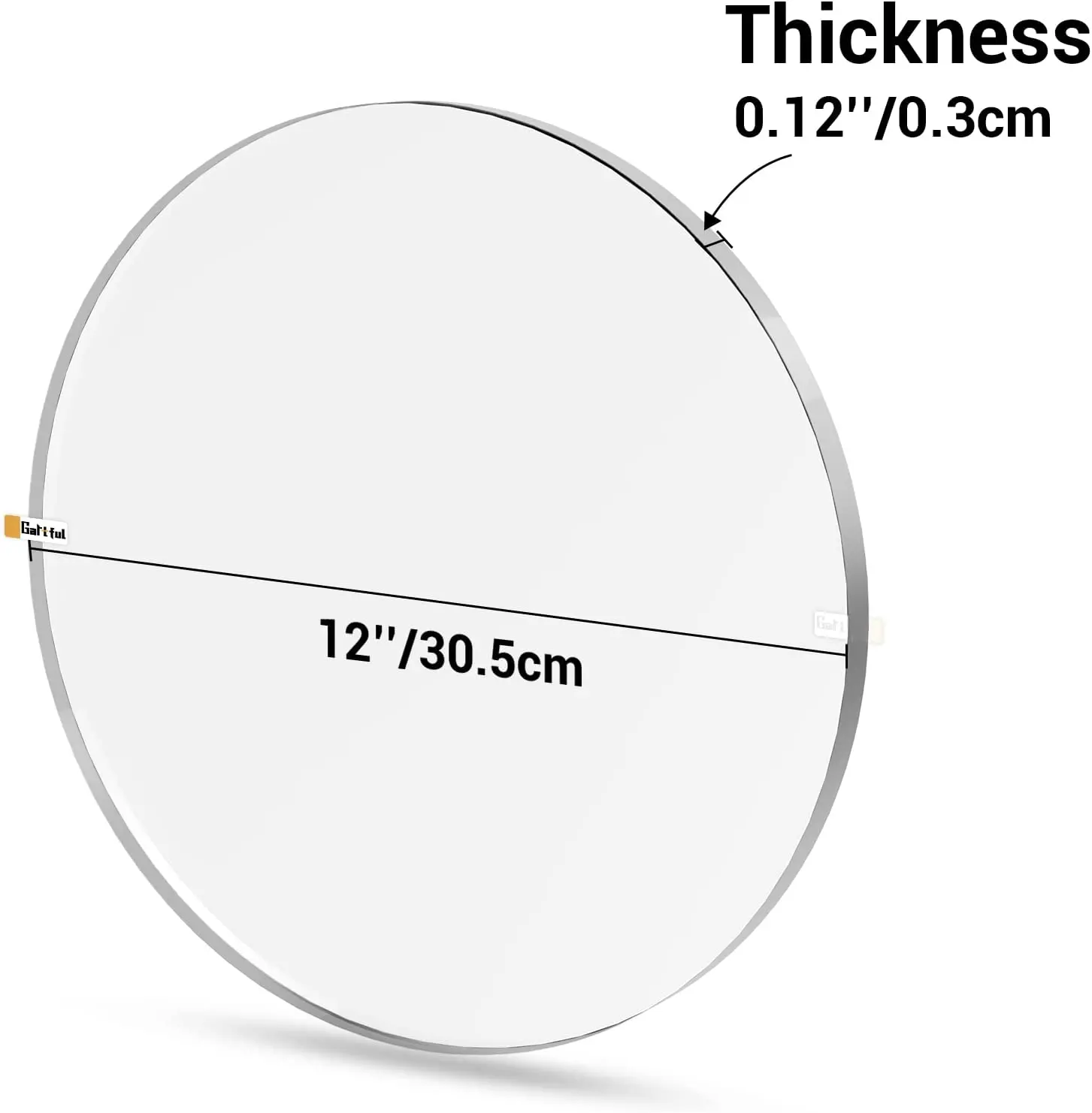 Customize Clear Plexiglass Wafer Acrylic Cake Topper Acrylic Circle ...