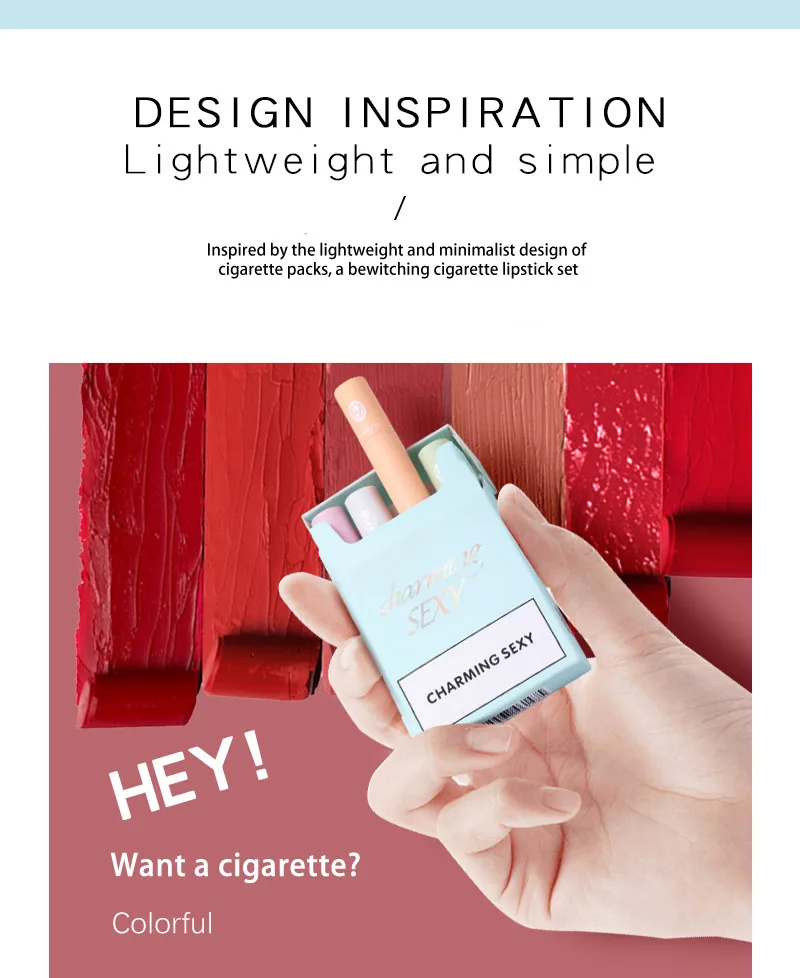 Alobon Cigarette Form Pack Four Tube Mate Colors Cheery Pink Orange ...