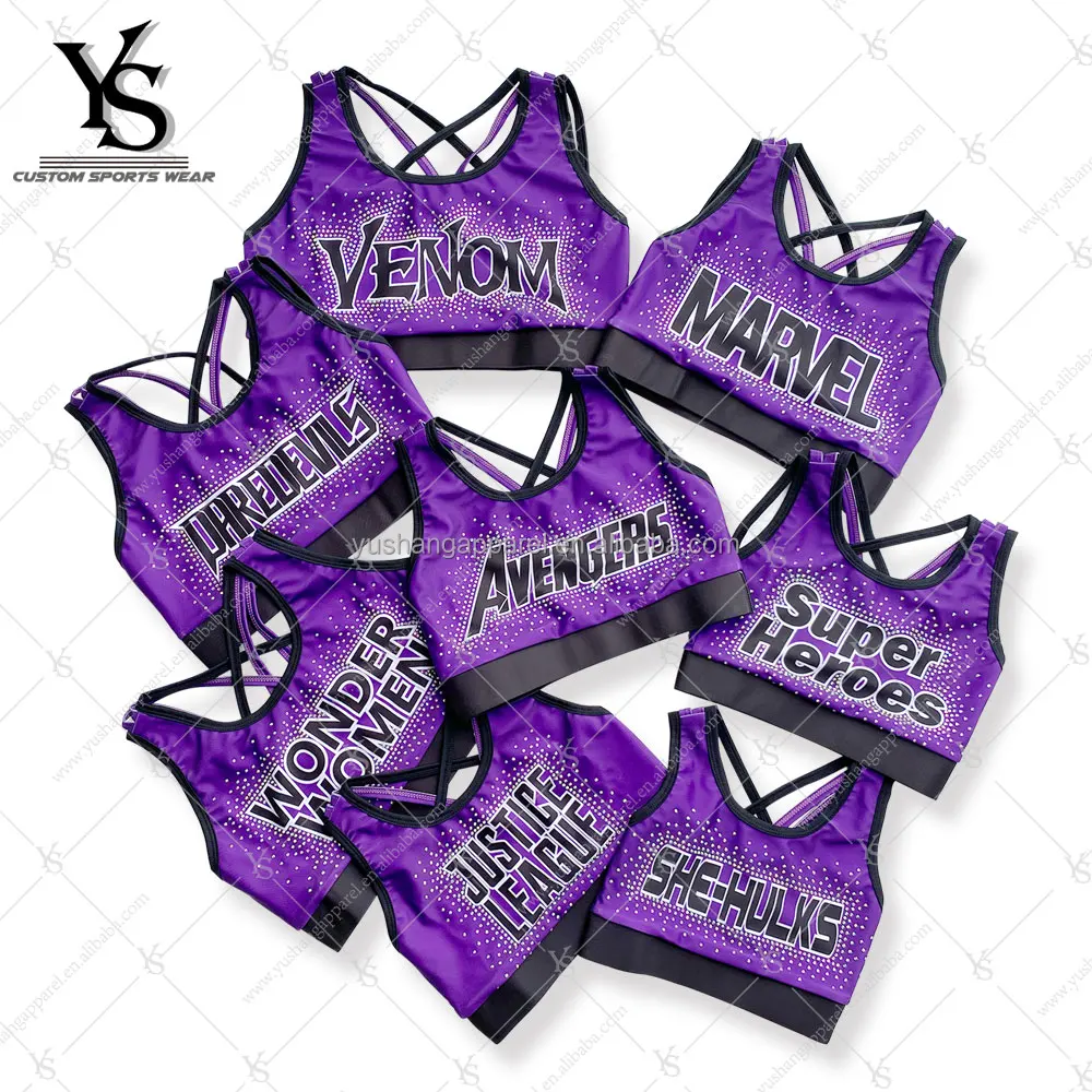 Cheerleading Practicewear Cheer Top Training Wear Custom Cheer ...