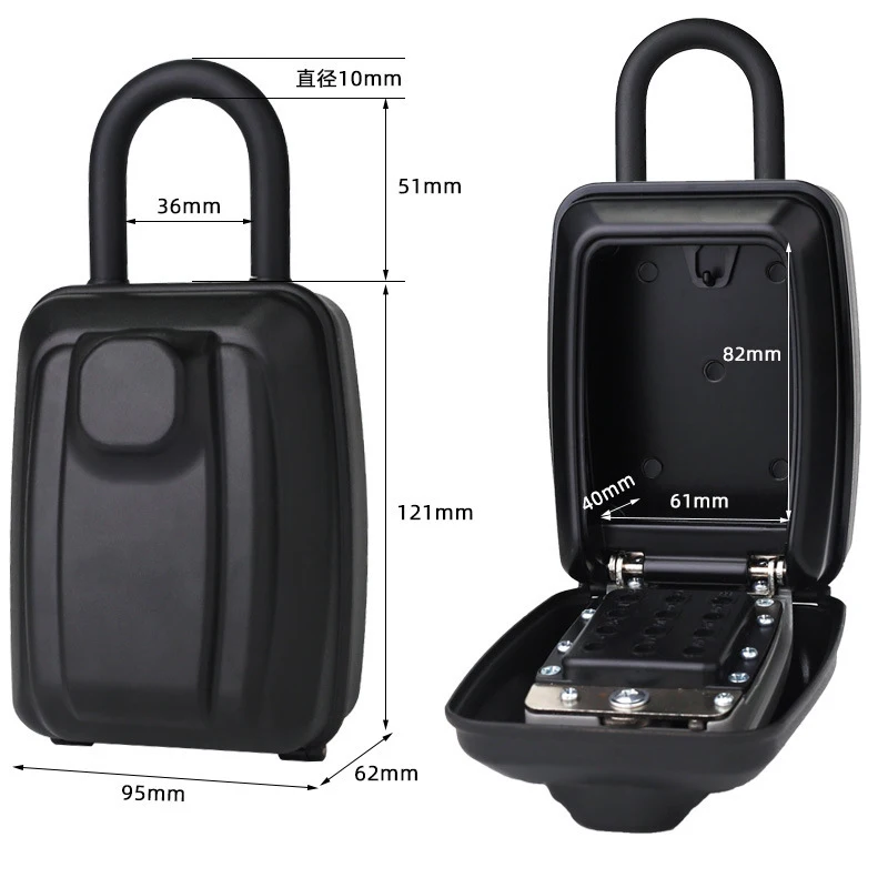 Big Capacity Password Waterproof Metal Wall Mounted Portable Storage ...