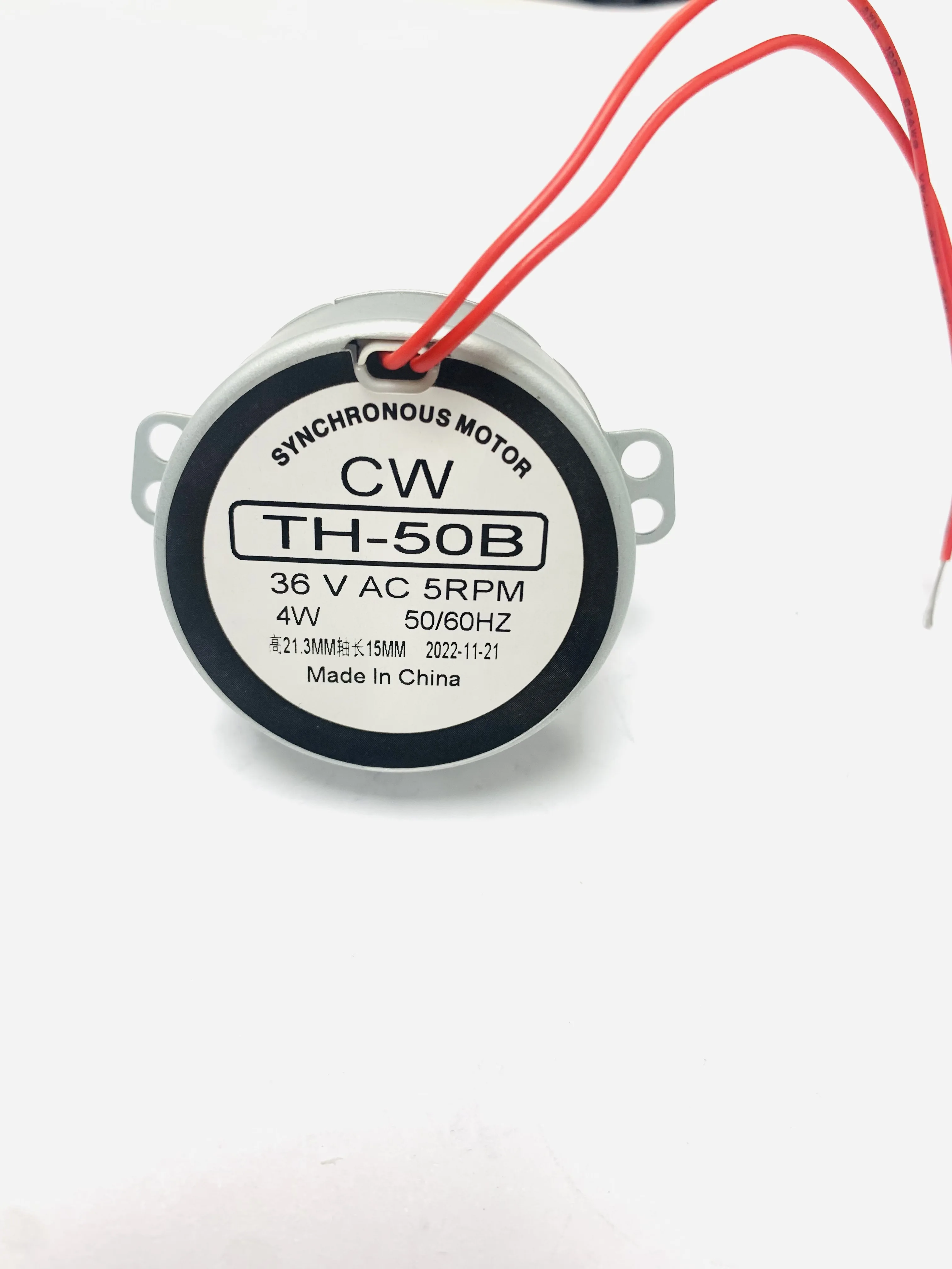 4-5RPM 50-60Hz 4W Double Shaft Motor Uxcell 24V AC Synchronous Motor 4 ...