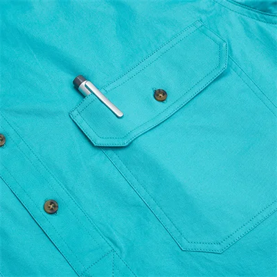 Men's work shirt with custom logo for 100% cotton long sleeve button up ...