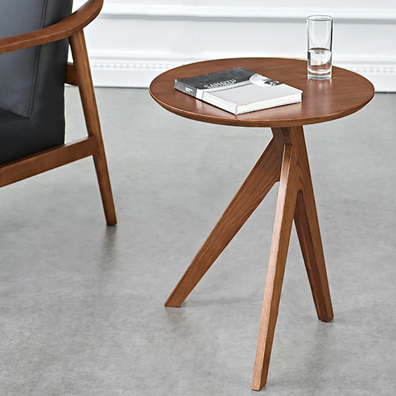 Modern Caffe Side Tea Table Nordic Simple Solid Wood Sitting Room Sofa ...