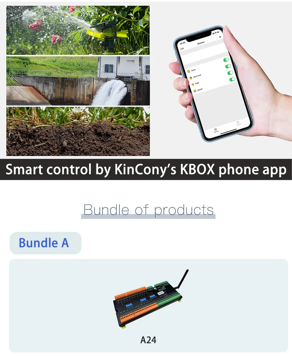 Kincony Esp32 K-type Thermocouple 24ch Relay Module/a24 For Home ...