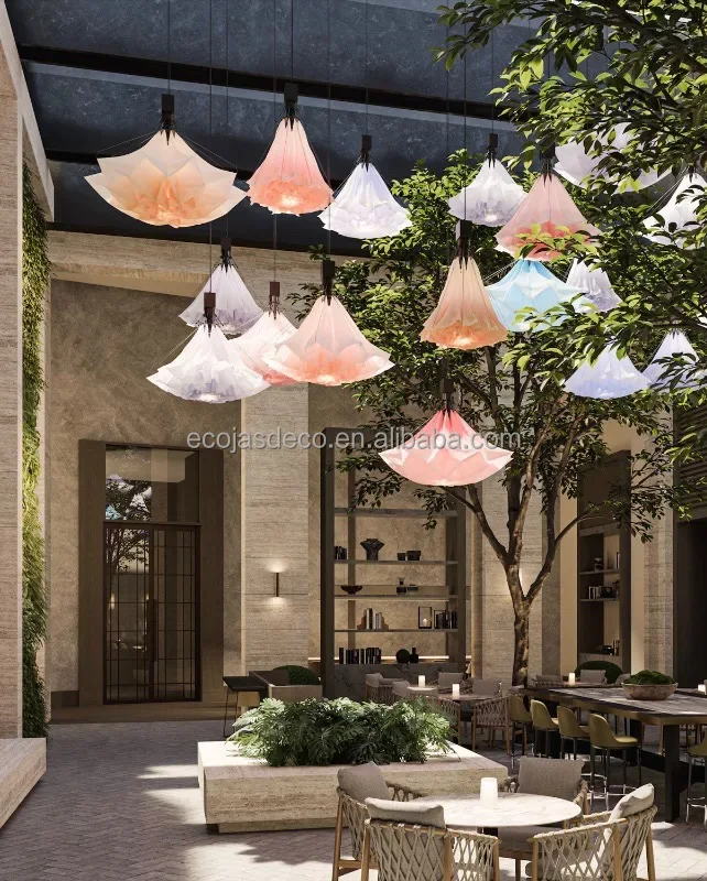 Dynamic Mechanical Engineering Peony Flower Pendant Light - Modern ...