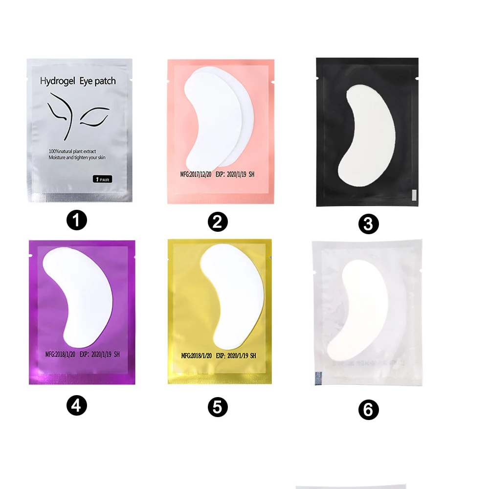 Custom Logo Eye Pads For Eyelash Extensions/eye Patch Collagen Gel Eye ...