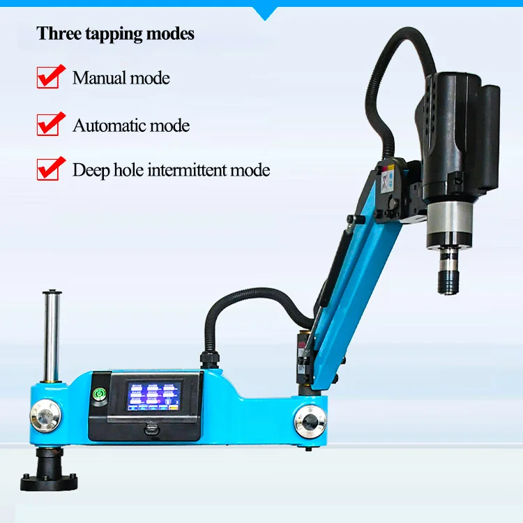 M3-m16 Touch Screen Flexible Arm Tapping Machine Automatic Electric Tapping Machine For Metal ...