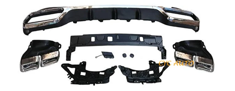 E Class W212 Rear Diffuser For Mercedes Benz 2013-2015 Amg Look Classic ...