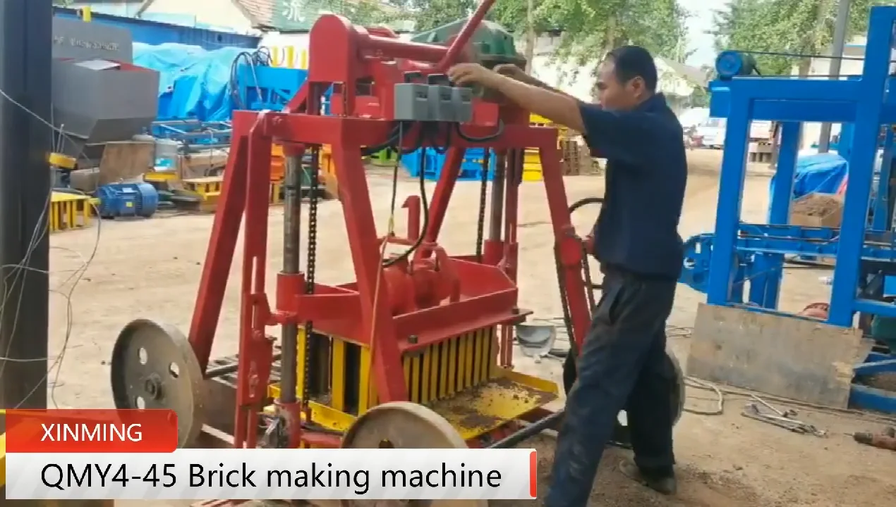 Movable Egg Laying Brick Block Molding Machine Qmy 4-45 Guatemala ...