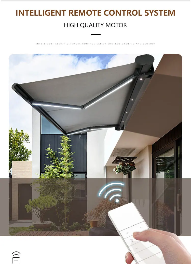 Wholesale Modern Commicial Electric Retractable Awnings Motorized ...