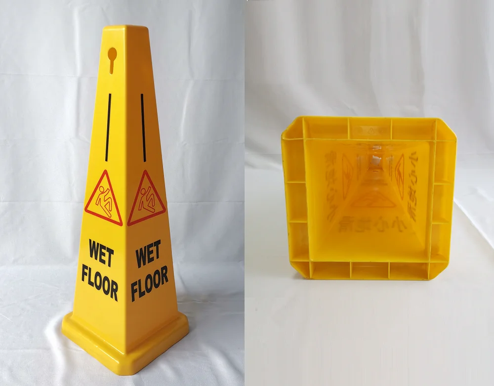 Wholesale Multi-color Plastic Pyramid Quadrate Warning Safety Signage ...