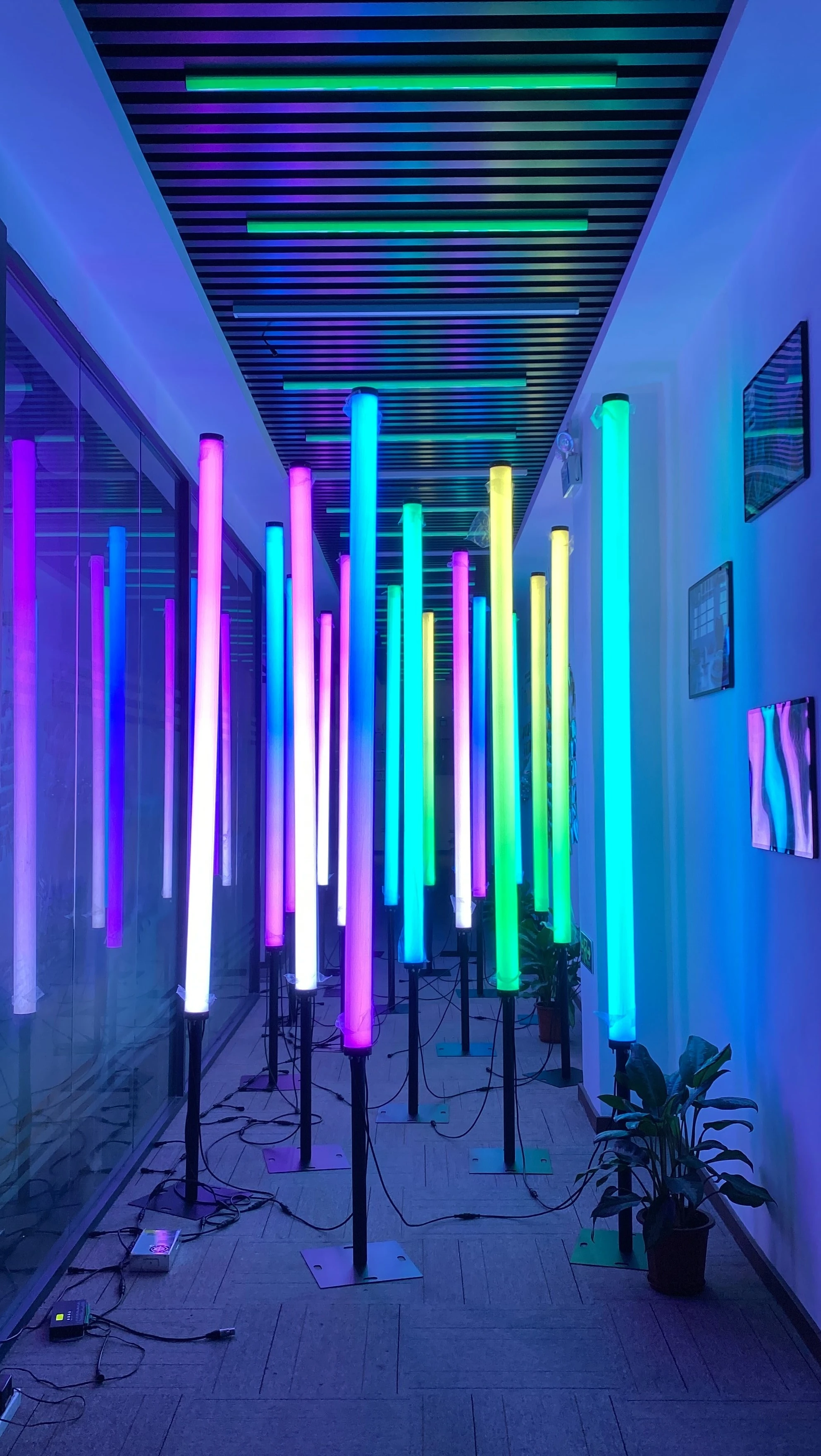 360 Degree Led Tube Light DMX RGB Led Tube Lights Led RGB Tube for ...