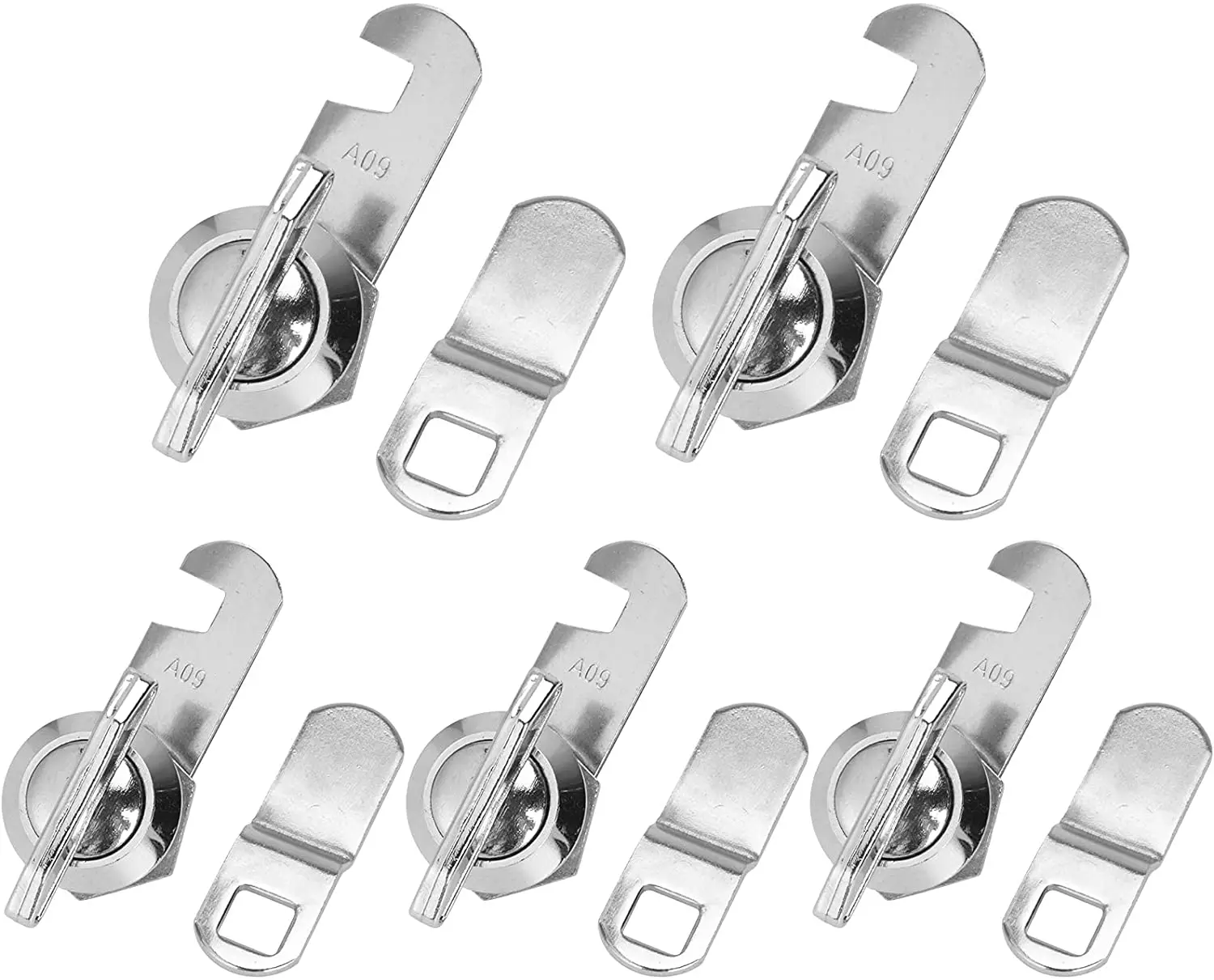 Nickel Plated Drawer Lock File Metal Tubular Cam Compartment Cabinets ...