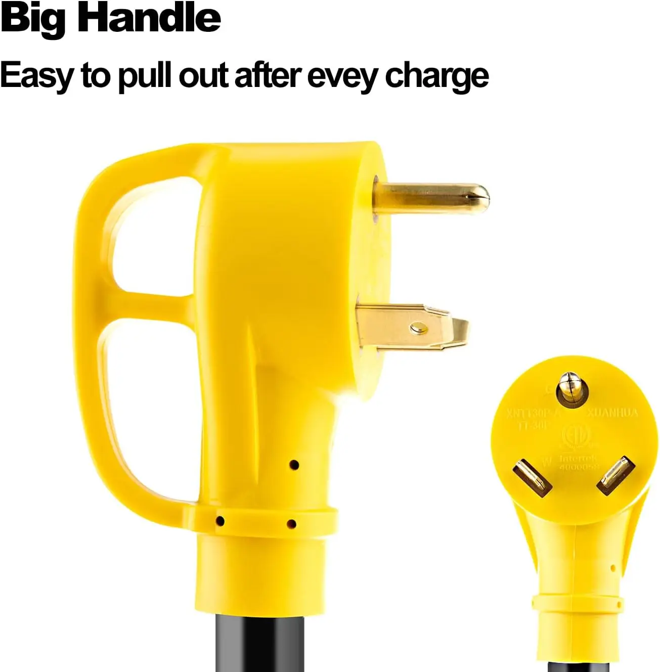 RV Adapter Cord - 30amp to 30amp with Locking Connector