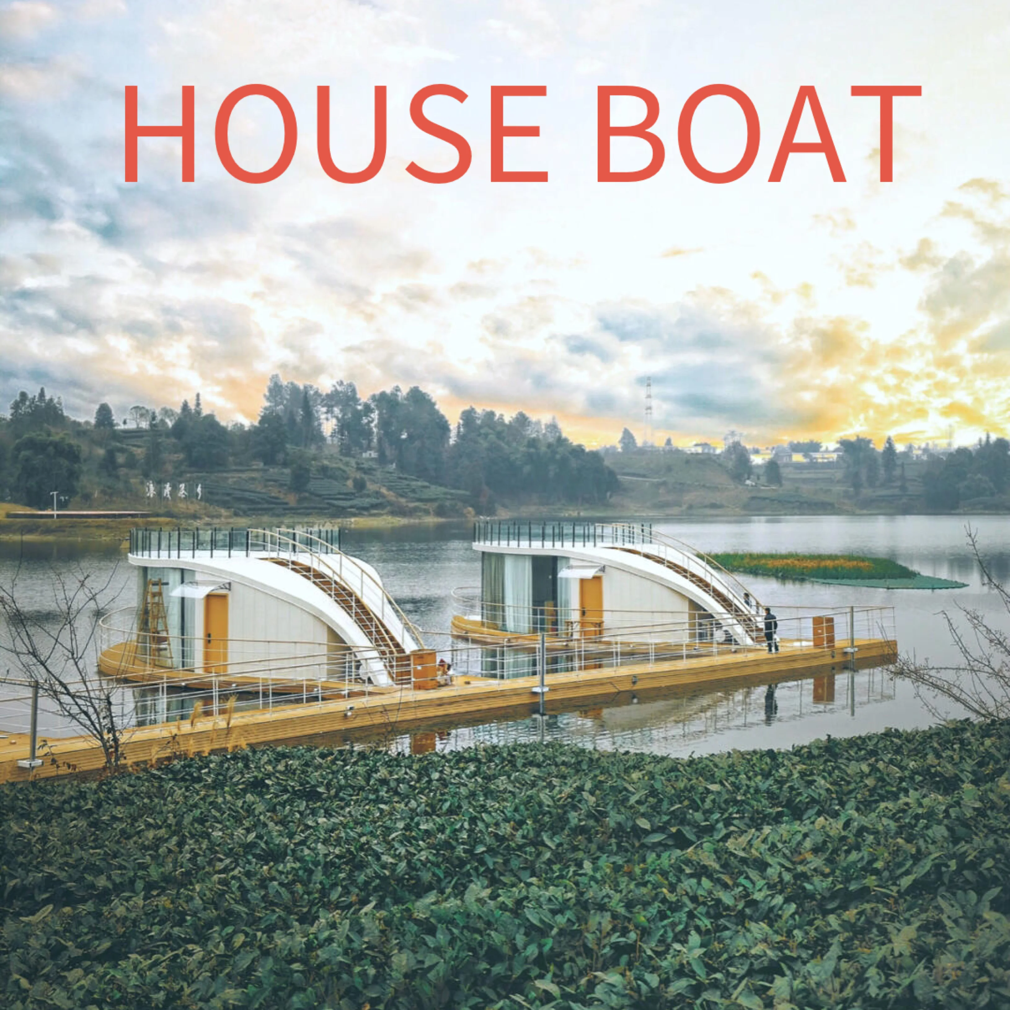 Luxury Modular Floating House - Prefabricated Container Home