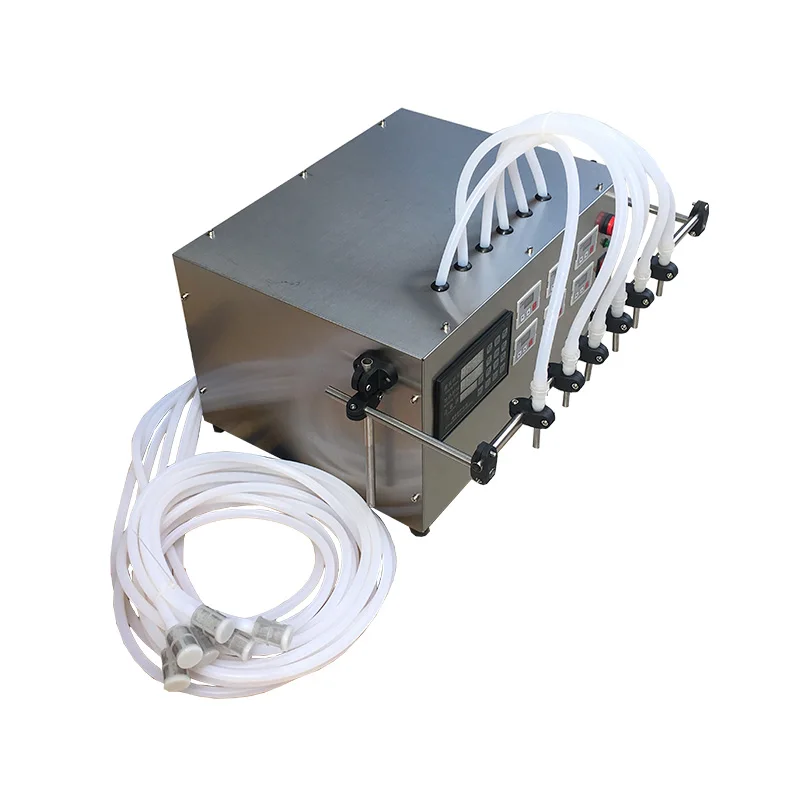 6-Head Semi-Automatic Liquid Filling Machine for Mechanical Beverages ...