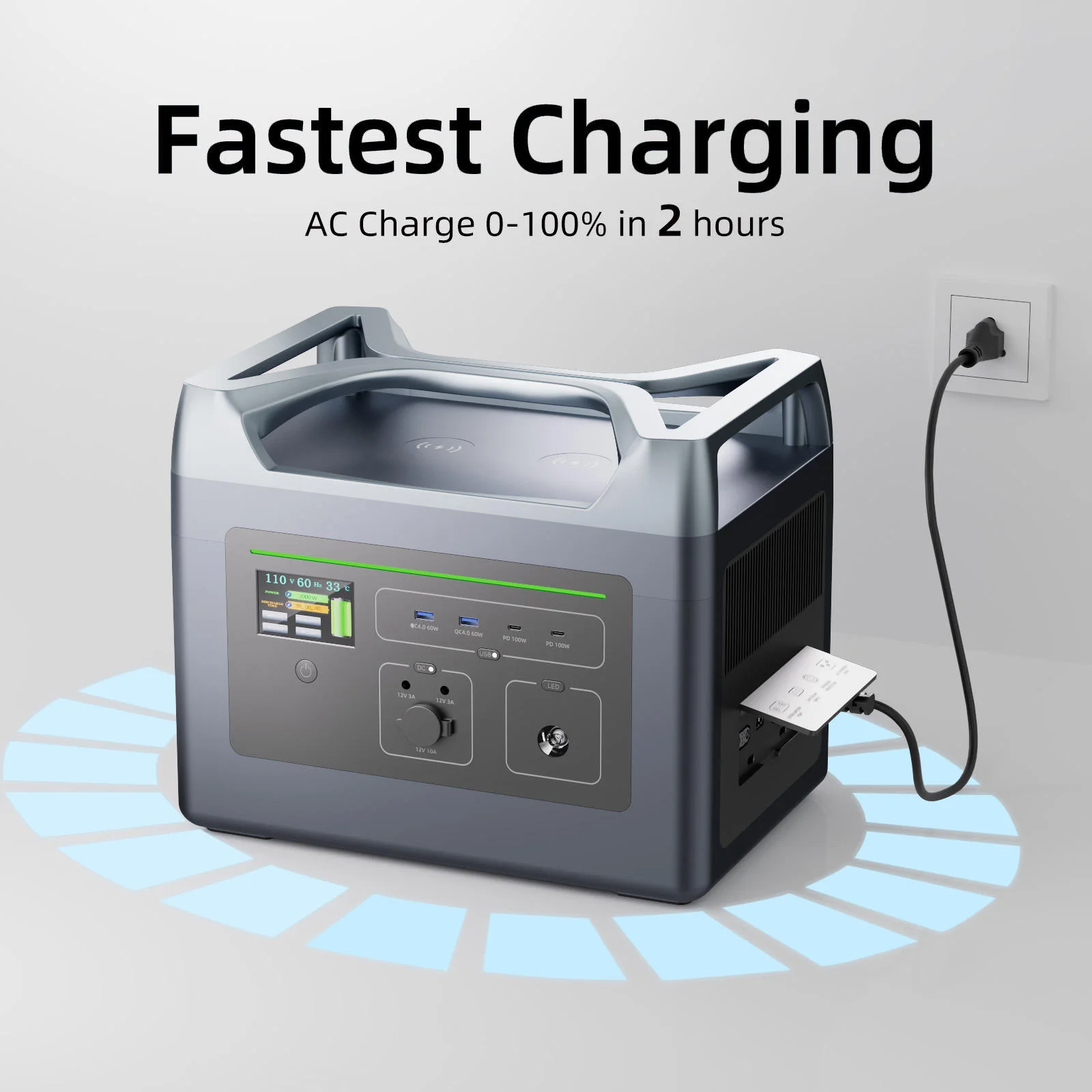 Us Eu Uk South African Plug Portable Power Station Lifepo4 Solar ...