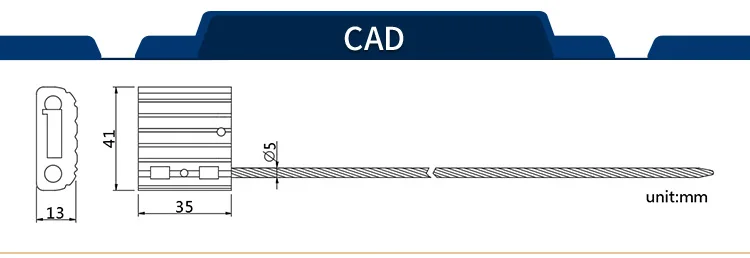 Jccs005 Rfid Tamper Evident Cable Seal Zip Ties Tag For Management Long ...