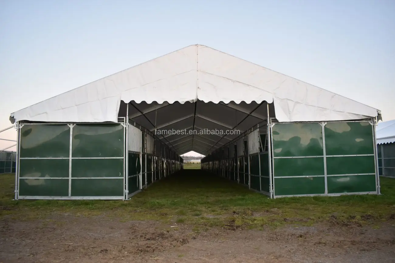Portable Galvanized Metal Horse Stables House with Roof for Farms Horse ...