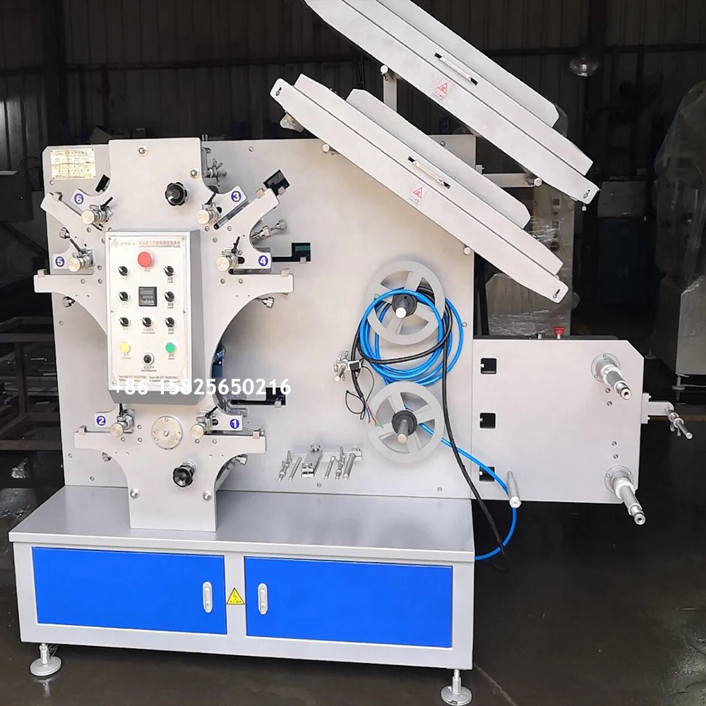 Rotary Label Printing Machine/ 7 Colors Double-side High-speed Cloth ...
